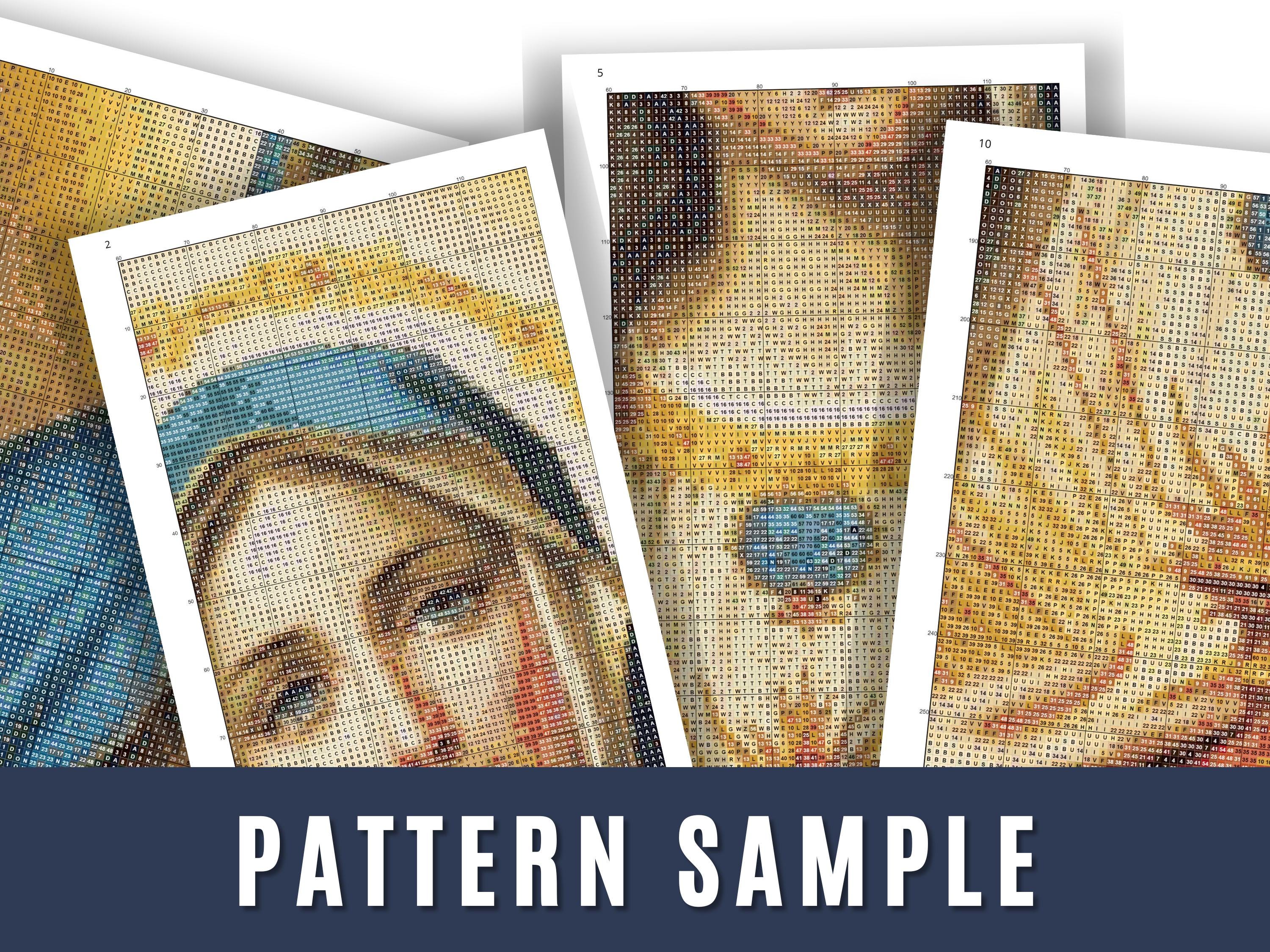Mother Mary Cross Stitch Pattern: Virgin Mary Colored Chart (PDF) - Etsy