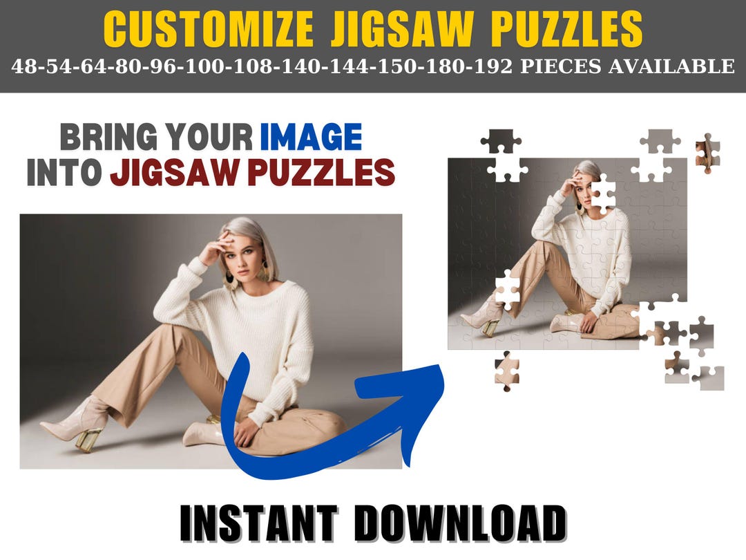 Personalized Jigsaw Puzzle, Customize Puzzle, Photograph to Puzzle, Jigsaw Puzzle Customization ...