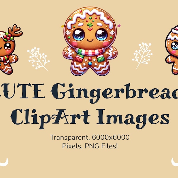 Cute Gingerbread Man - Etsy