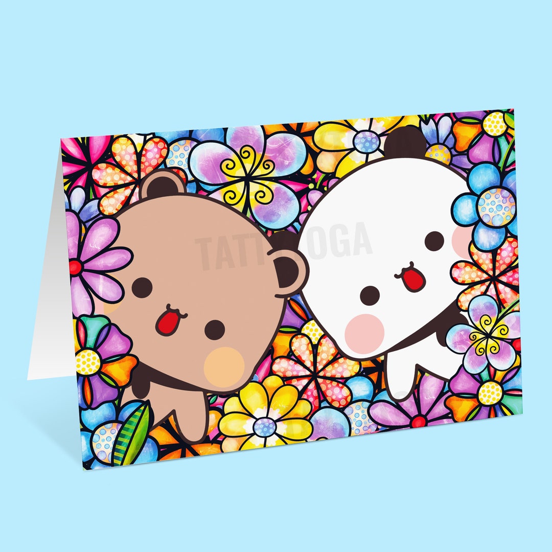 Bubu and Dudu Greeting Card, Blank Birthday Card, Easter Card, Romantic ...