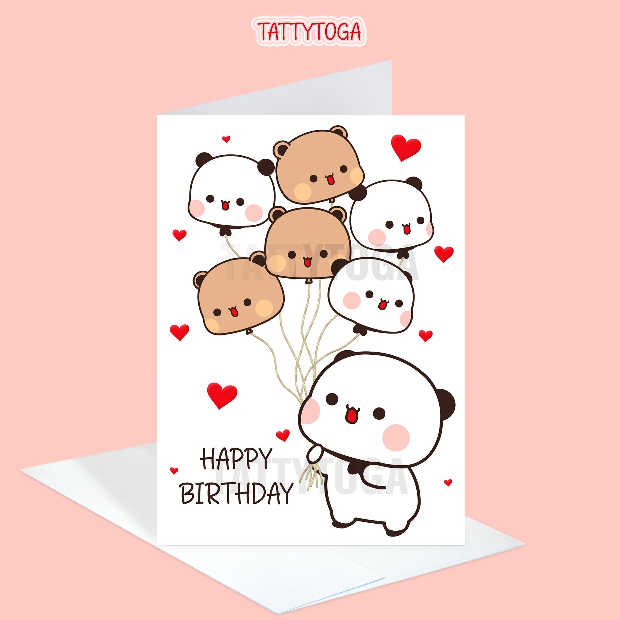 Bubu and Dudu Card, Bubu Dudu Birthday Card, Friendship Cards, Romantic ...