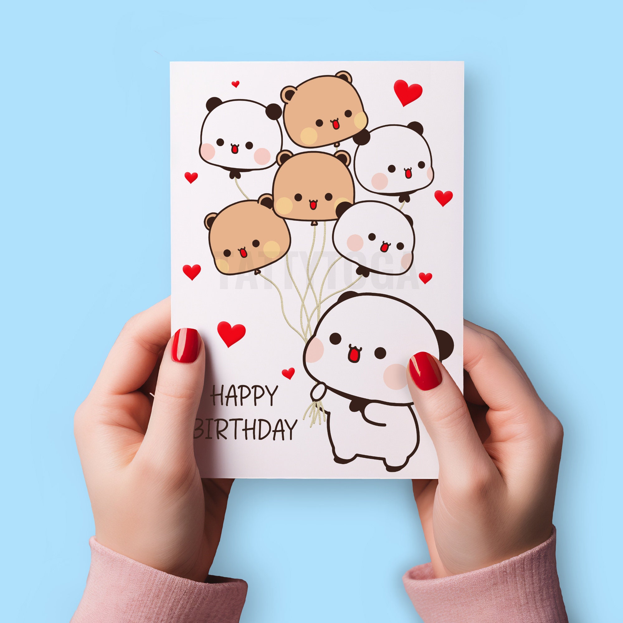 Bubu and Dudu Card, Bubu Dudu Birthday Card, Friendship Cards, Romantic ...