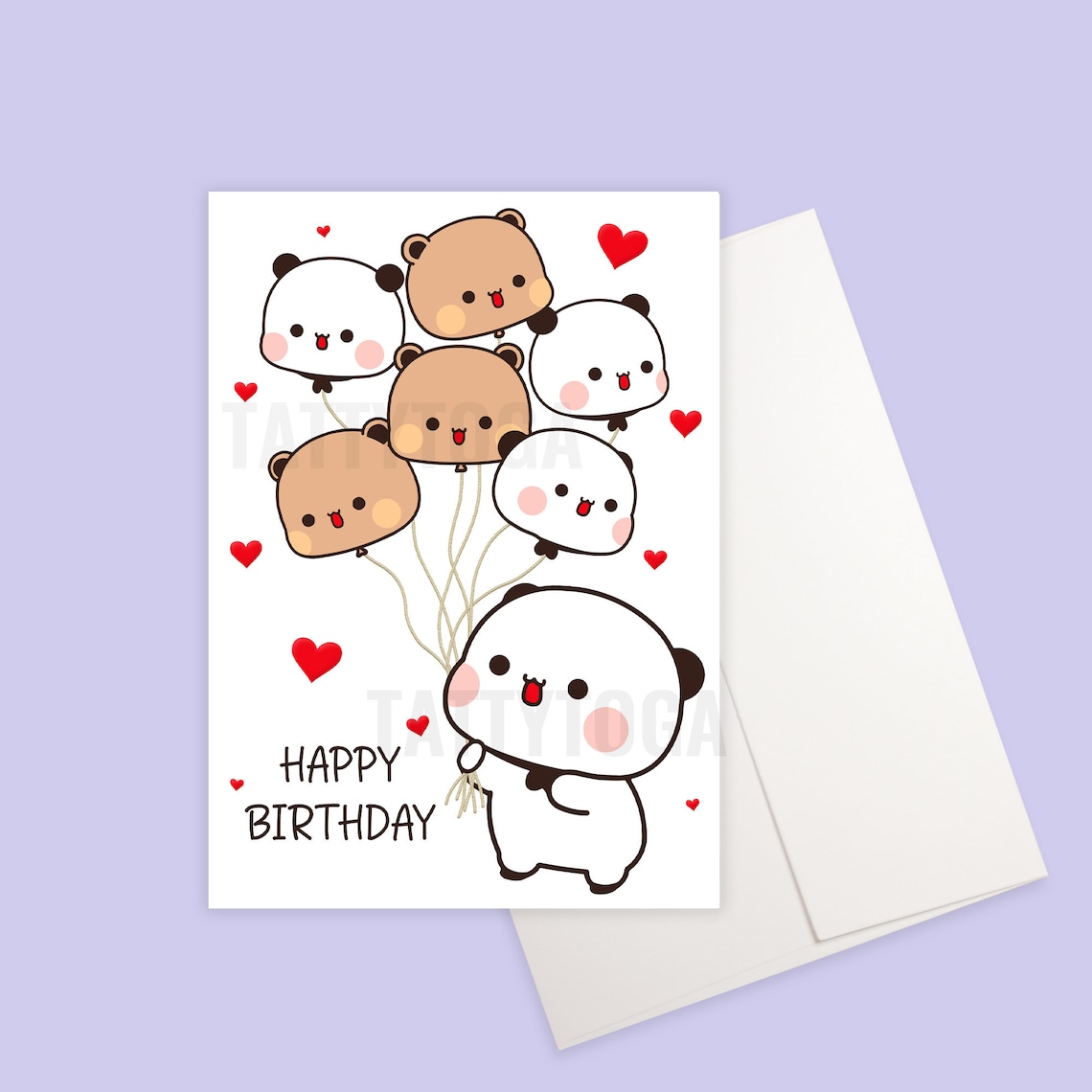 Bubu and Dudu Card, Bubu Dudu Birthday Card, Friendship Cards, Romantic ...