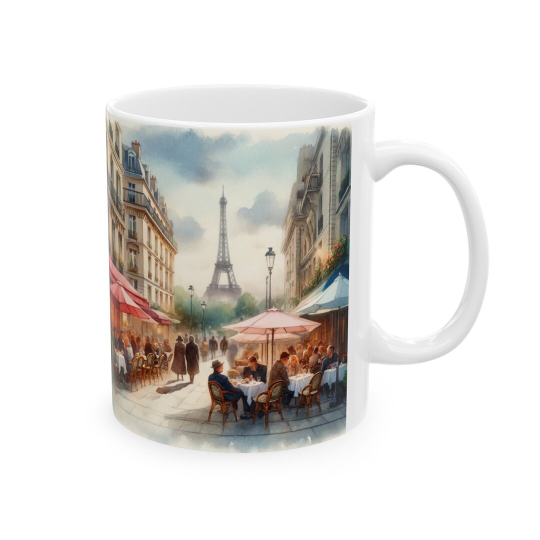 Paris Mug, Eiffel Tower Mug, Ceramic Mug, 11oz - Etsy