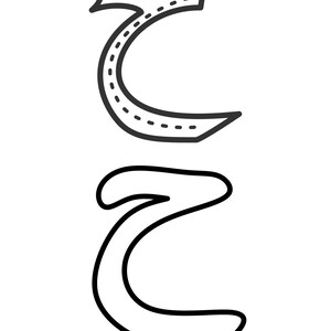 Color and Trace 15 Arabic Alphabets - Etsy