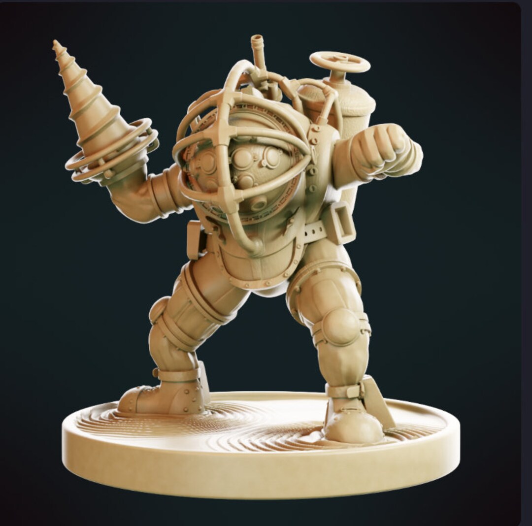 Big Daddy Bioshock 3D Model Stl - Etsy
