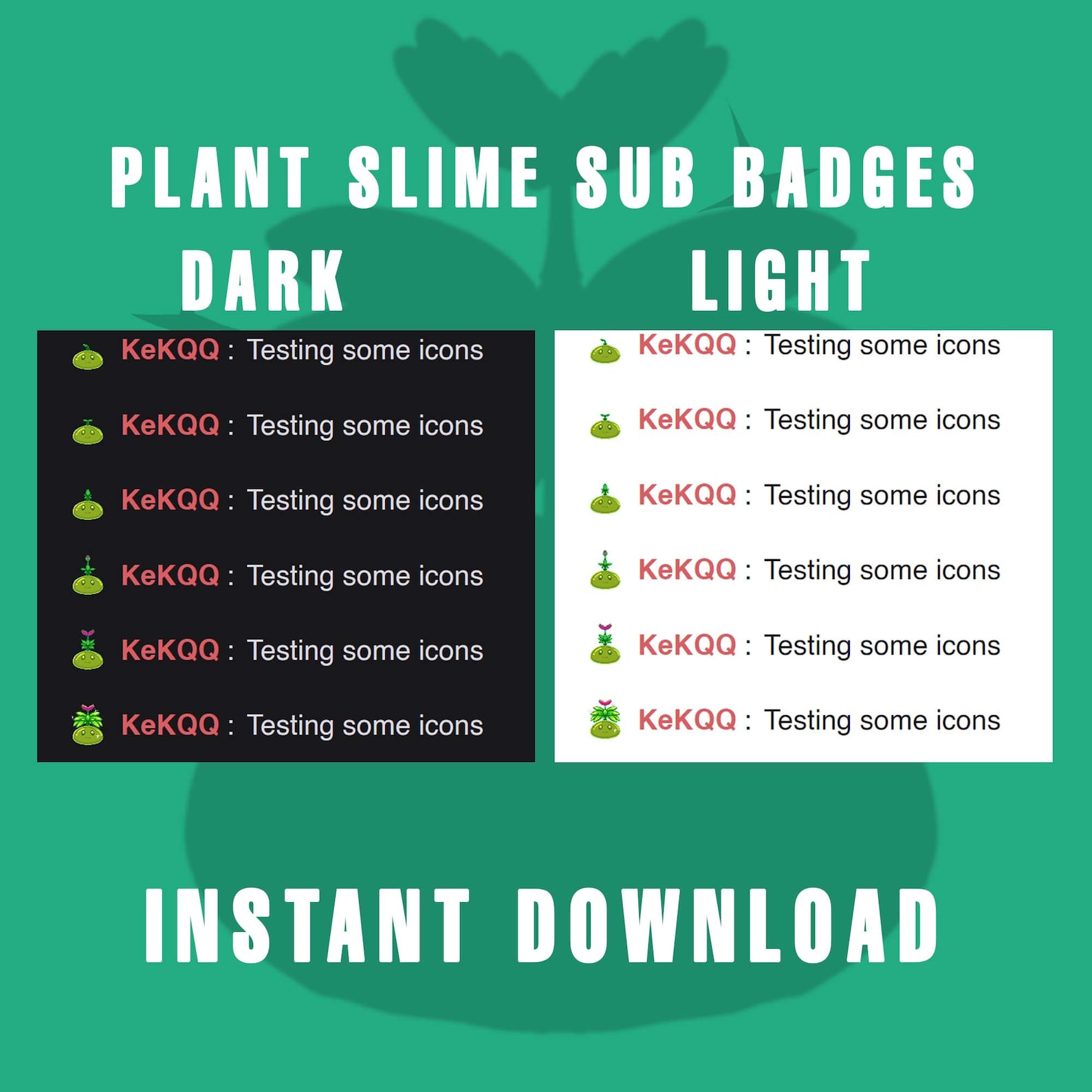 Twitch Sub, Kawaii Sub Badge, Twitch Sub Badges, Green Sub Badge ...