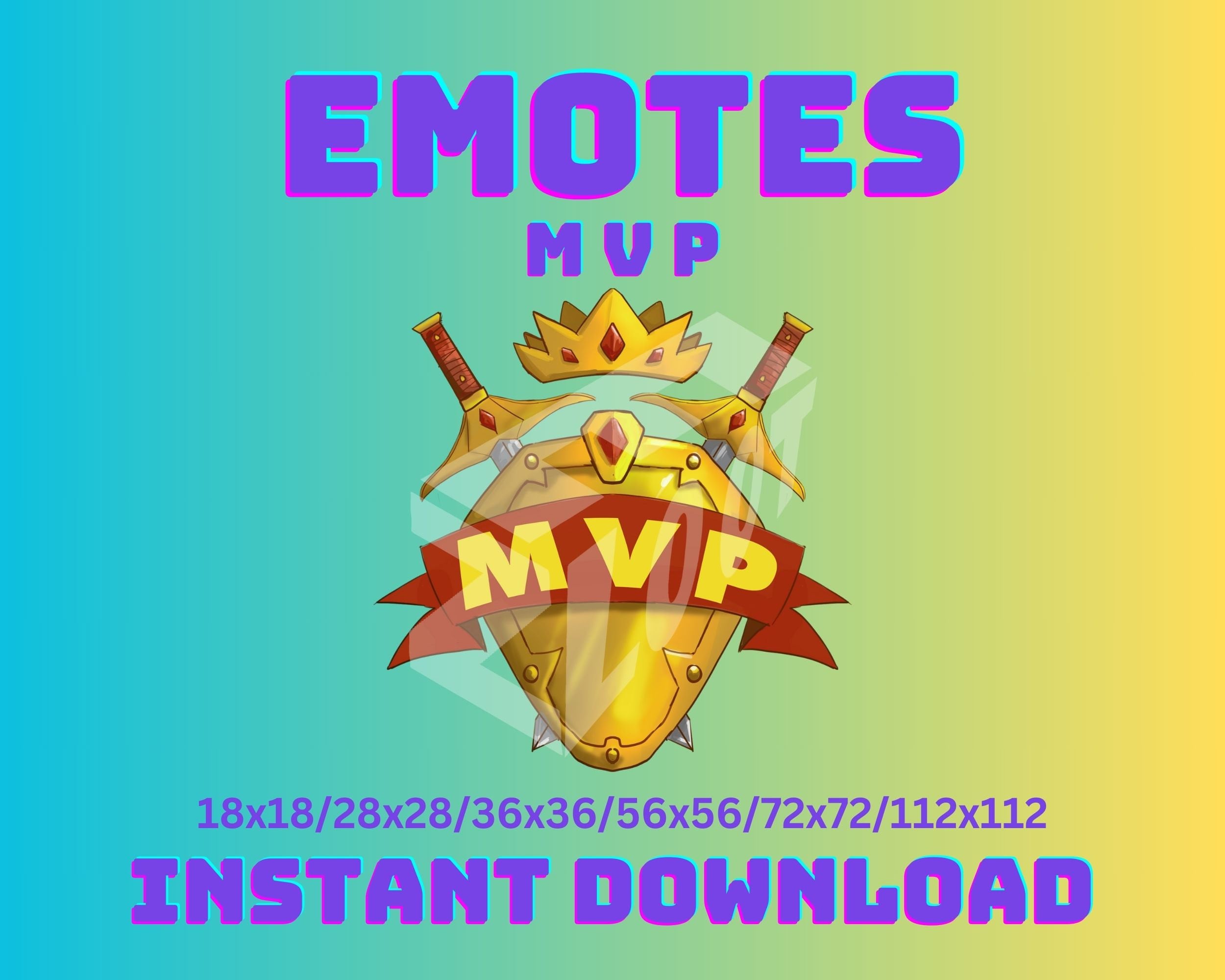 Streaming Emote, MVP Emote, Cool Emote, Sword Emote, Shield Emote, MVP ...