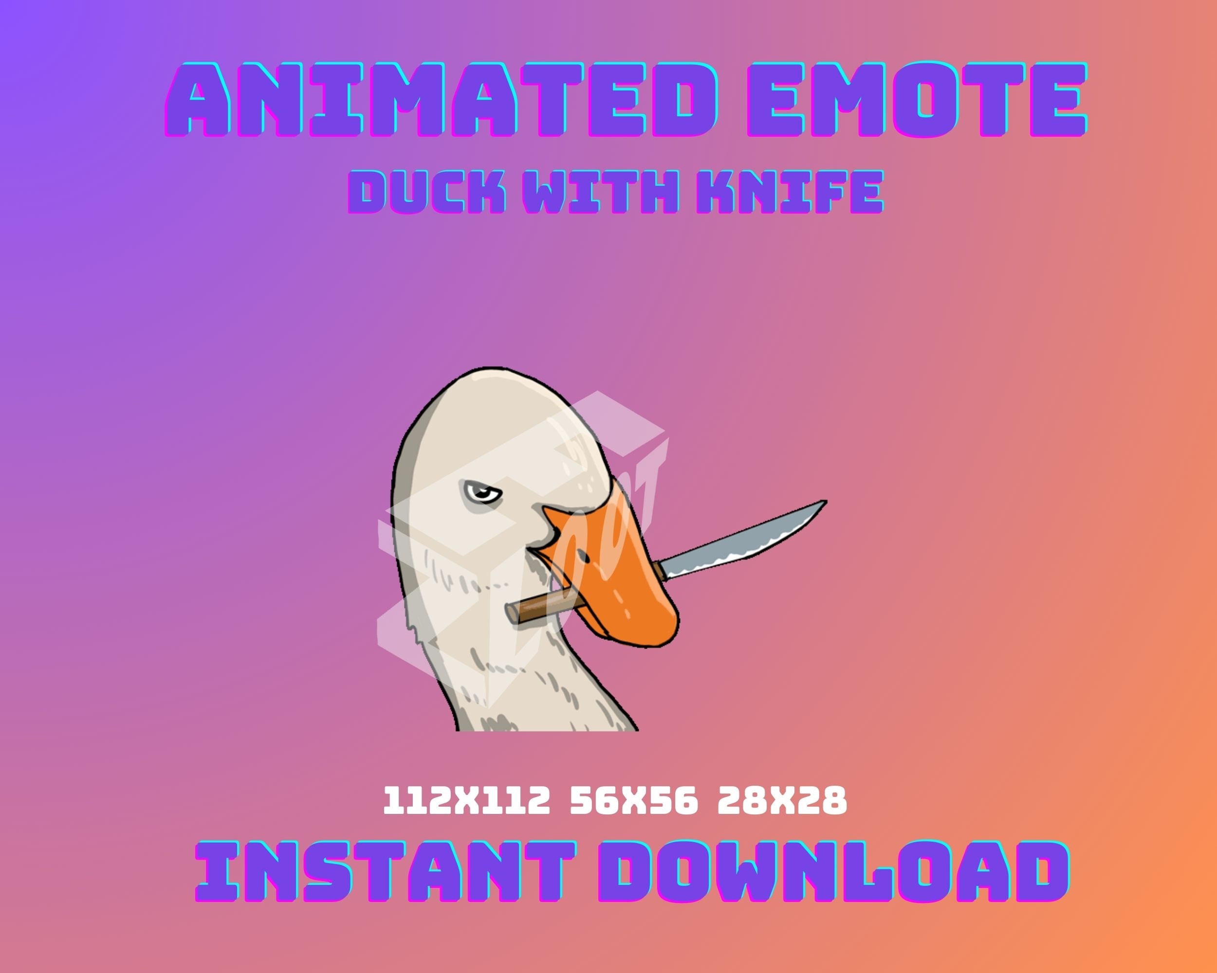 Animated Emote, Duck Animated Emote, Emote, Duck Emote, Funny Emotes ...