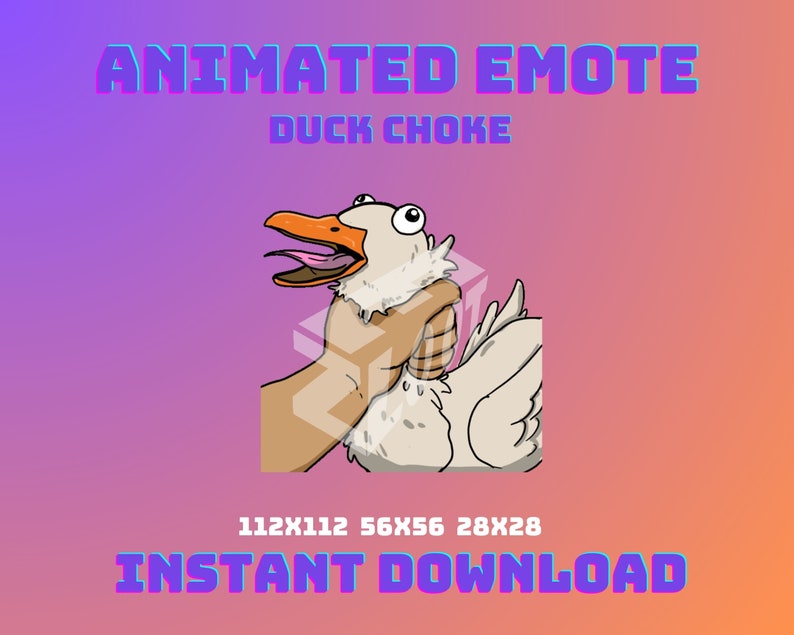 Animated Emote, Duck Animated Emote, Emote, Duck Emote, Animated, Funny ...