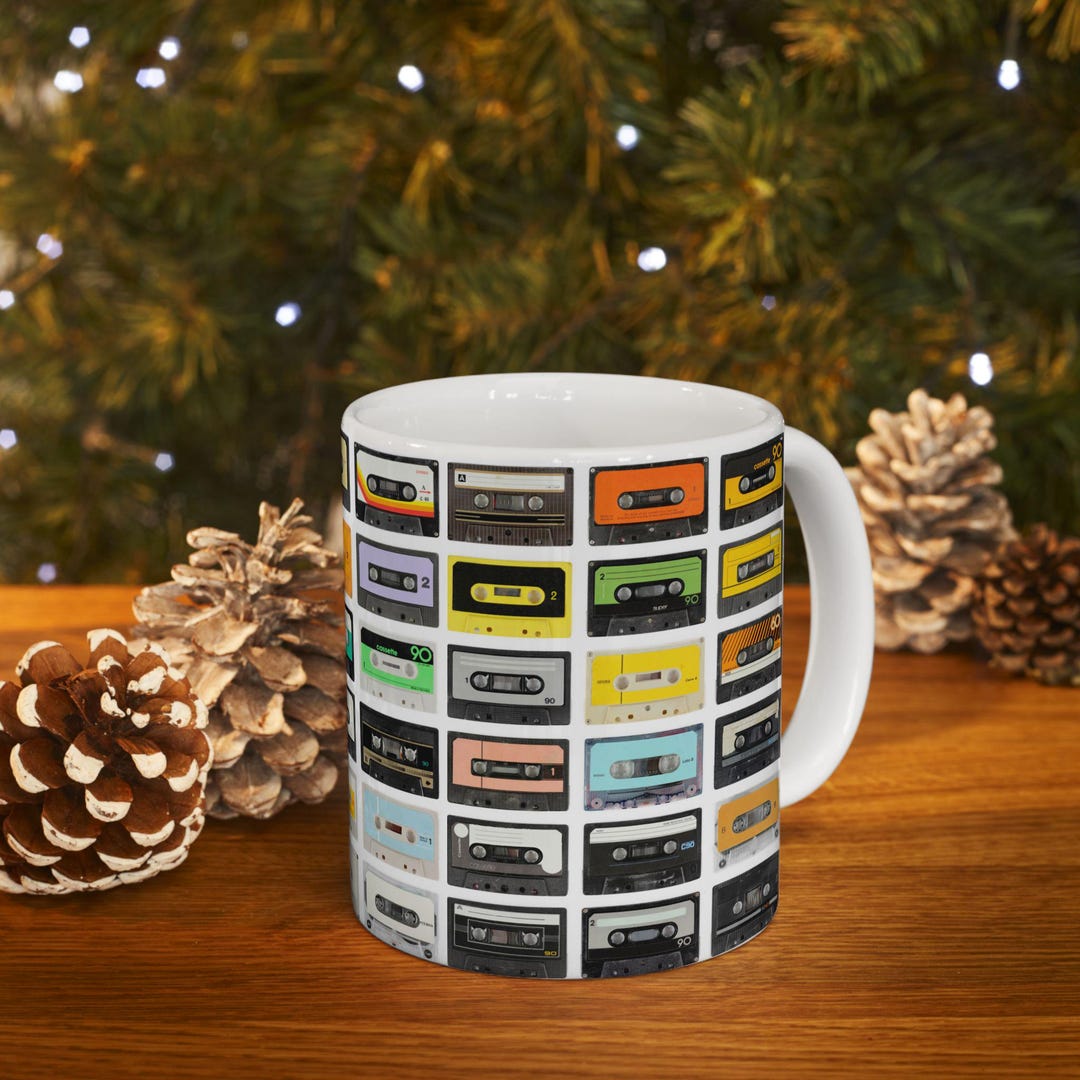 Retro Cassette Tapes Mug, Perfect Gift for Music Lover Ceramic Mug ...
