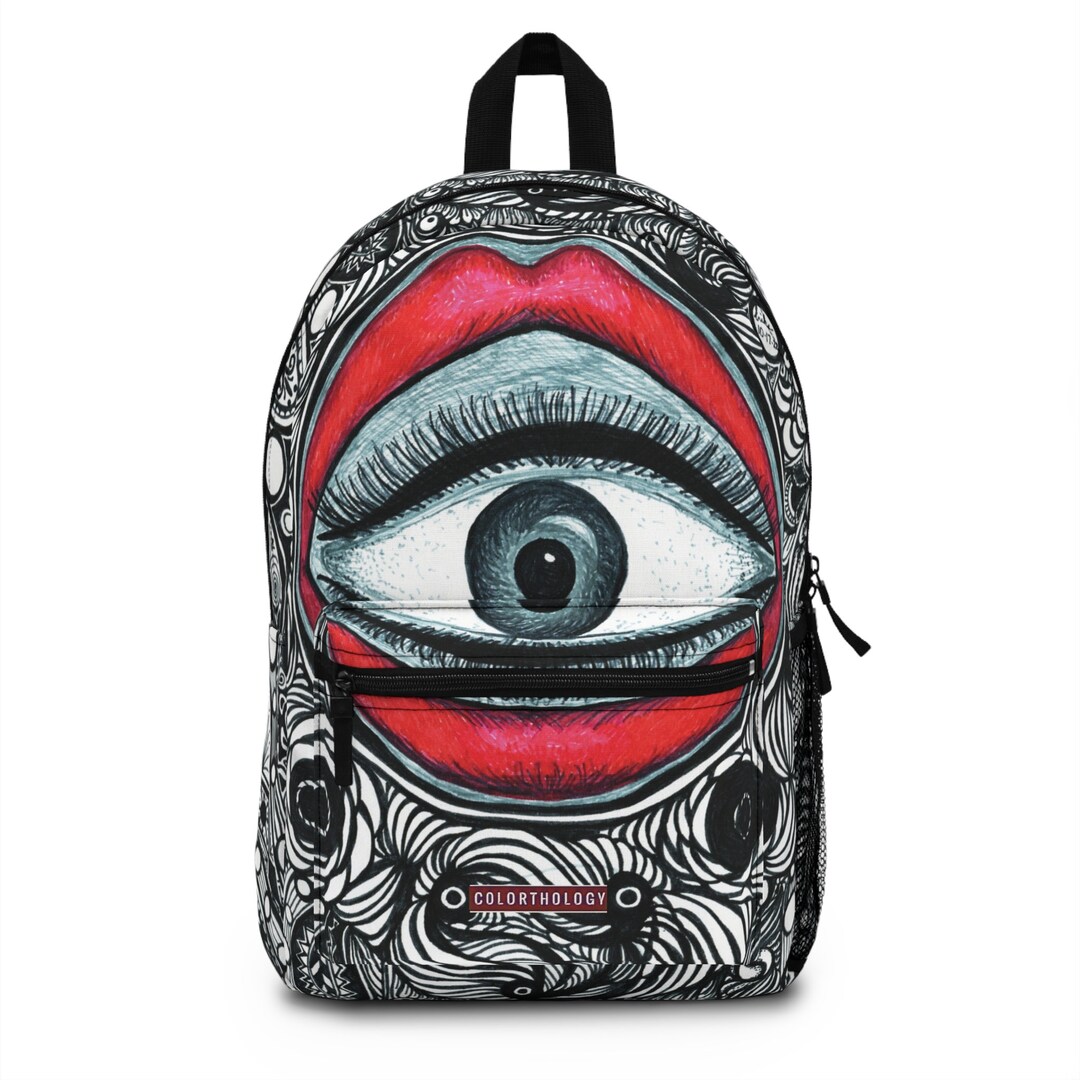 Inner Eye Backpack. Surrealist Design, Artistic Bookbag, Creative ...