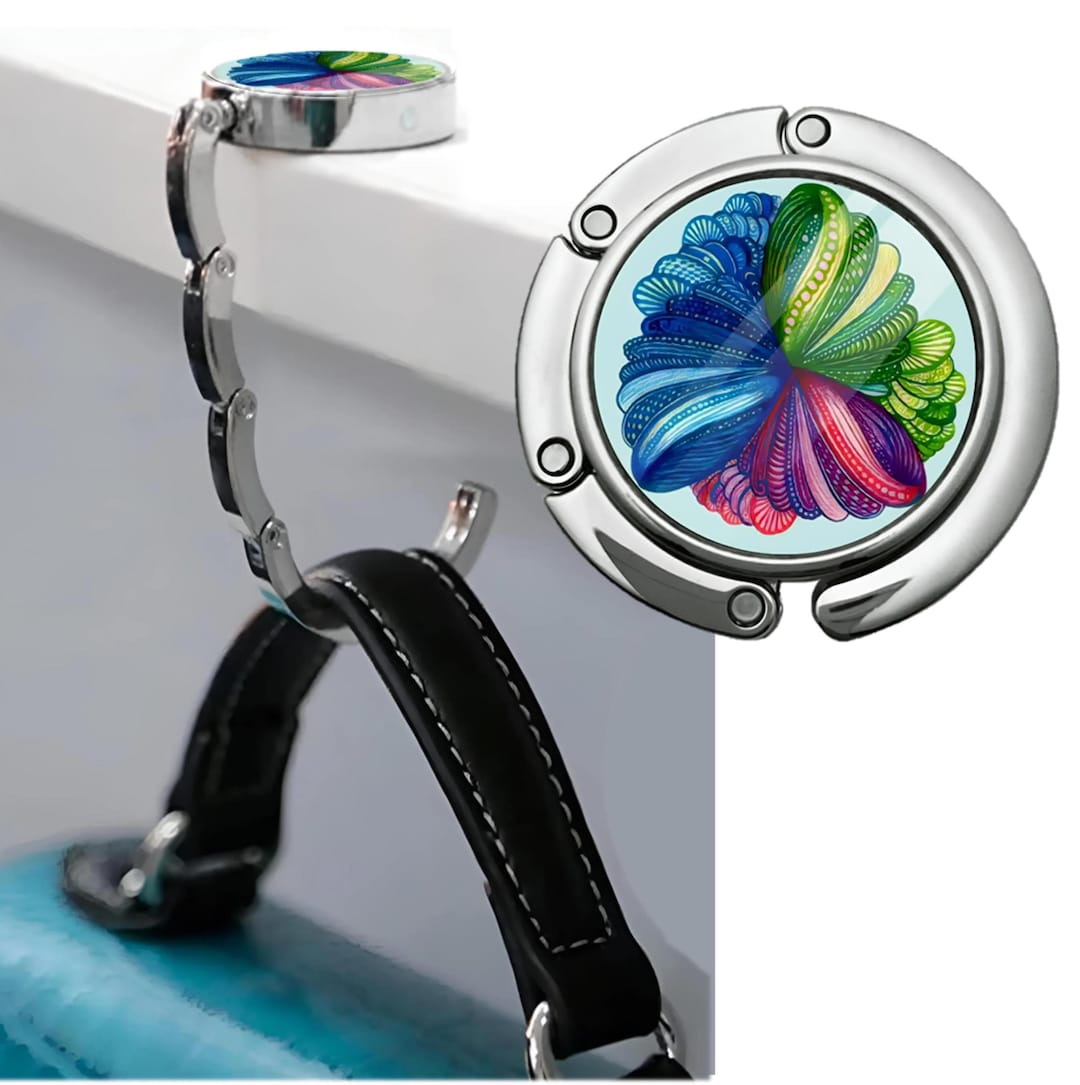 Twisted Colors Bag Hook: Stainless Steel Purse Hanger, Space-saving ...