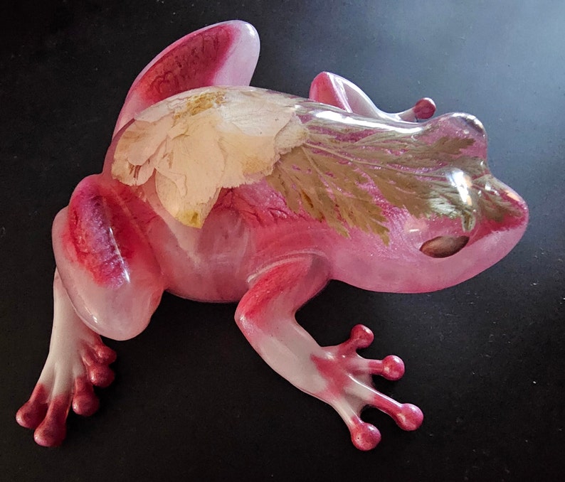 Pink Floral Frog - Etsy