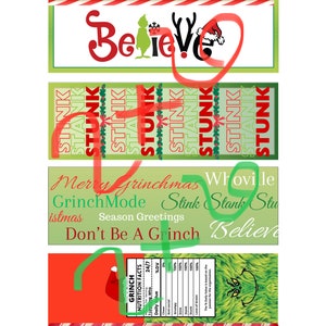 DIY Grinch Bookmarks PRINTABLE - Etsy