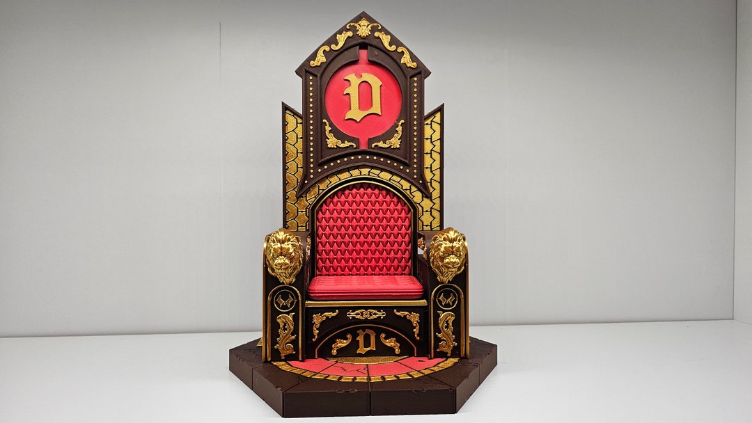 1 12 Scale INNOVATION_MODEL Dr.doom Deluxe Throne Dark Brown / Gold ...