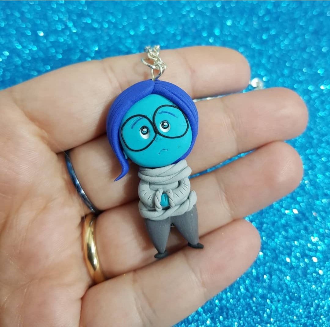 Necklace With Sadness From Inside Out Disney Fimo - Etsy
