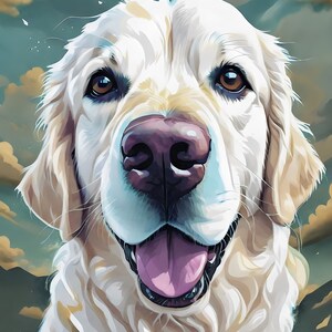 Pet Portrait, Hand-illustrated Custom Portrait, Personalized Dog Wall ...