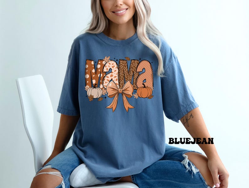 Comfort Colors® Fall Mama Shirt, Pumpkin Season Mom Tee, Funny Fall ...
