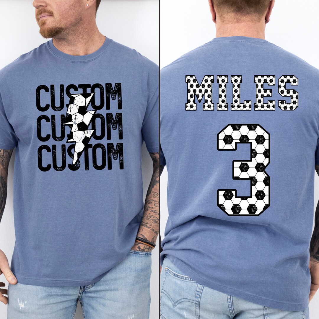 Comfort Colors® Custom Soccer Shirt, Soccer Team Shirt, Soccer Fan ...