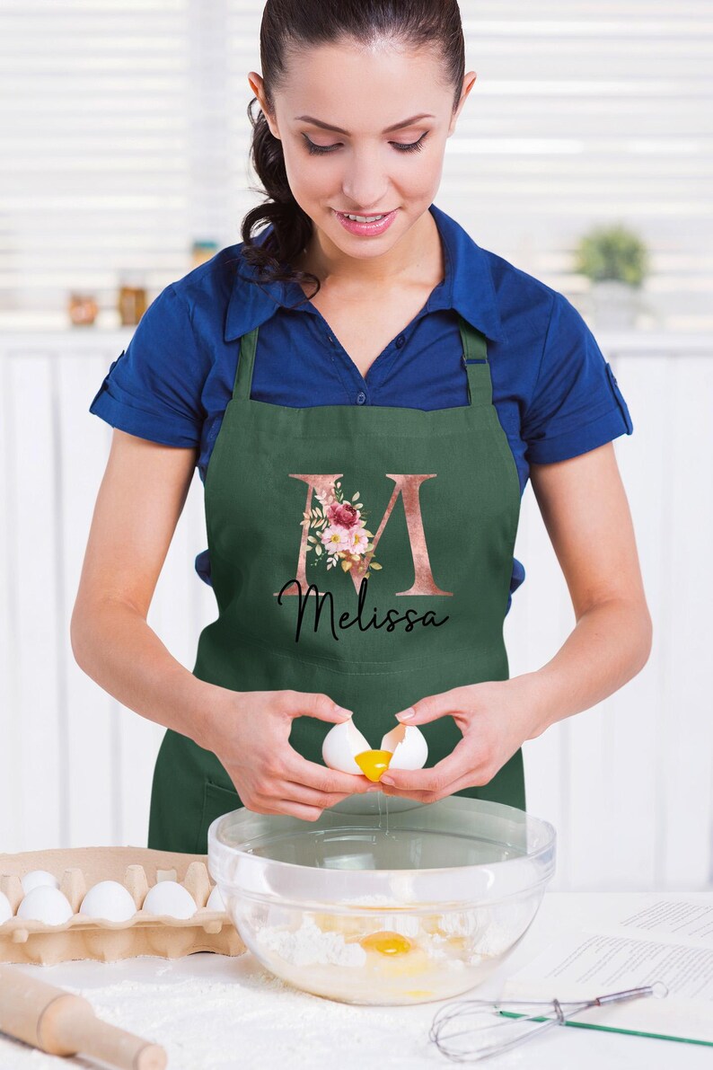Personalized Apron With Pockets, Custom Mama Apron, Nana Gift, Custom ...