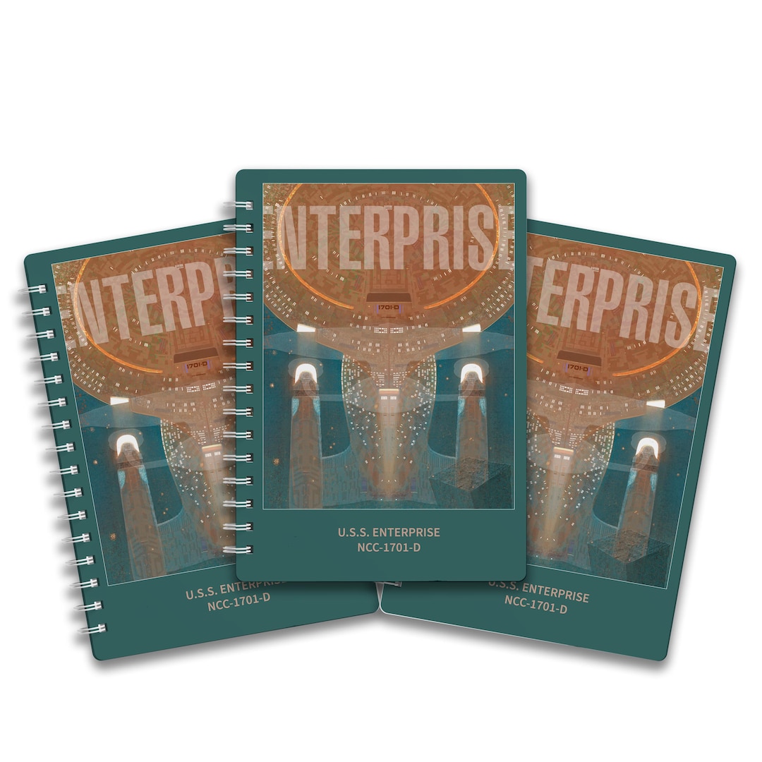 Star Trek "uss Enterprise Ncc-1701-d" | A5 Wire-bound Notebooks | Pack ...
