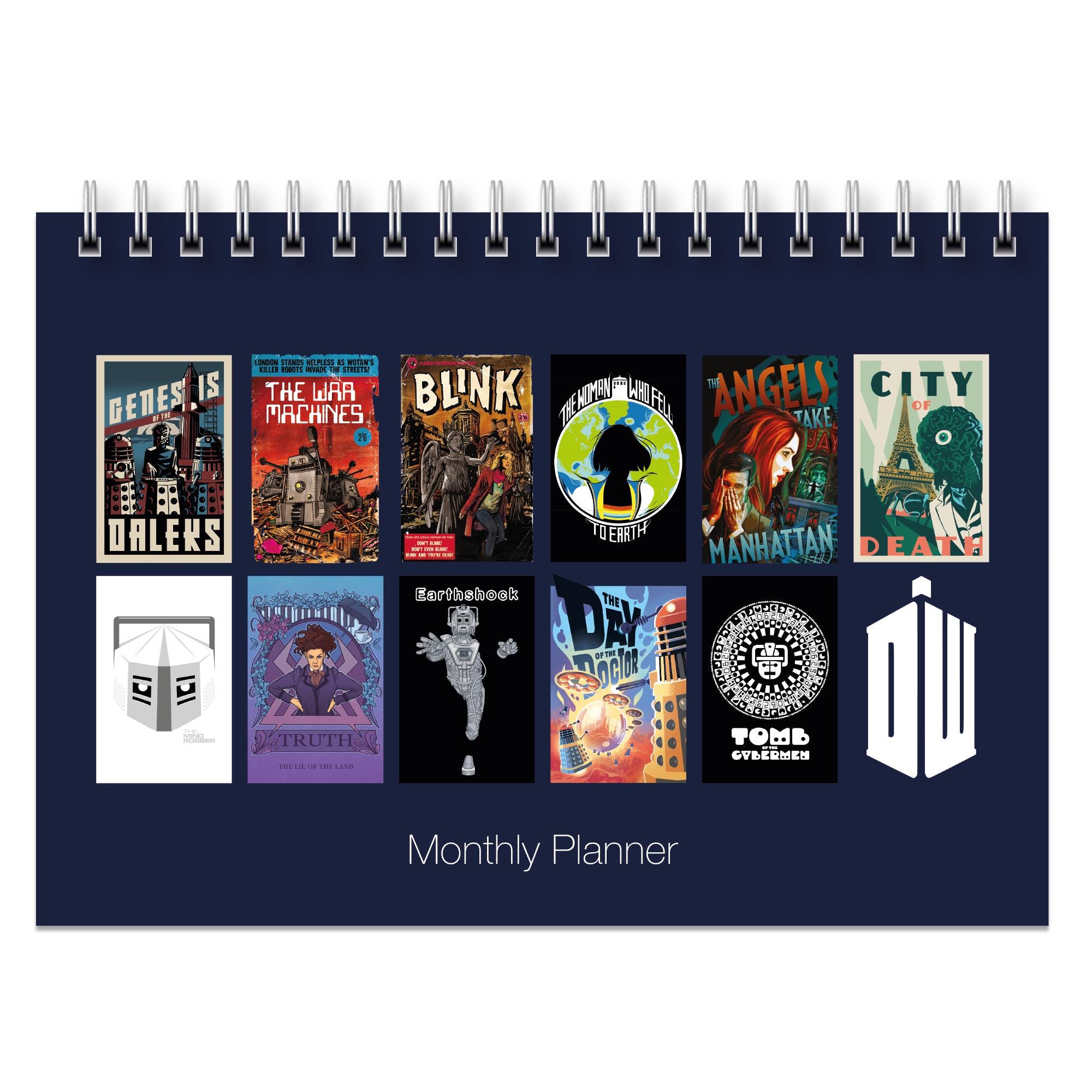 Dr Who Inspired Desk Calendar | 12 Unique Artworks | 1 per Month With ...