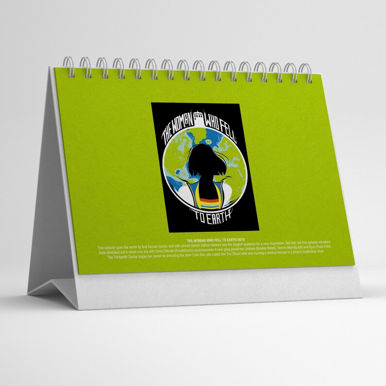 Dr Who Inspired Desk Calendar | 12 Unique Artworks | 1 per Month With ...