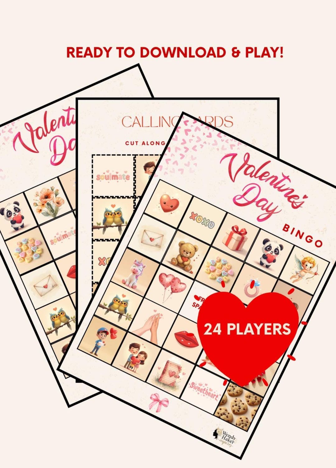 Inspiring Valentine’s Day Bingo for Kids | Printable Classroom Game - Etsy