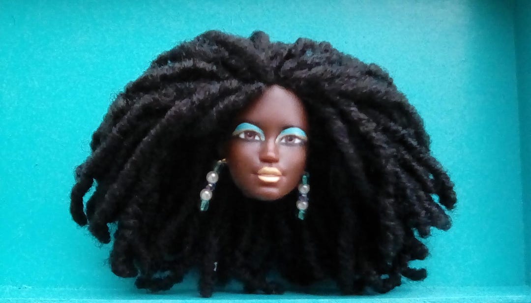 Custom Dark Island Locs Doll Head Hairsyle Ooak AA - Etsy