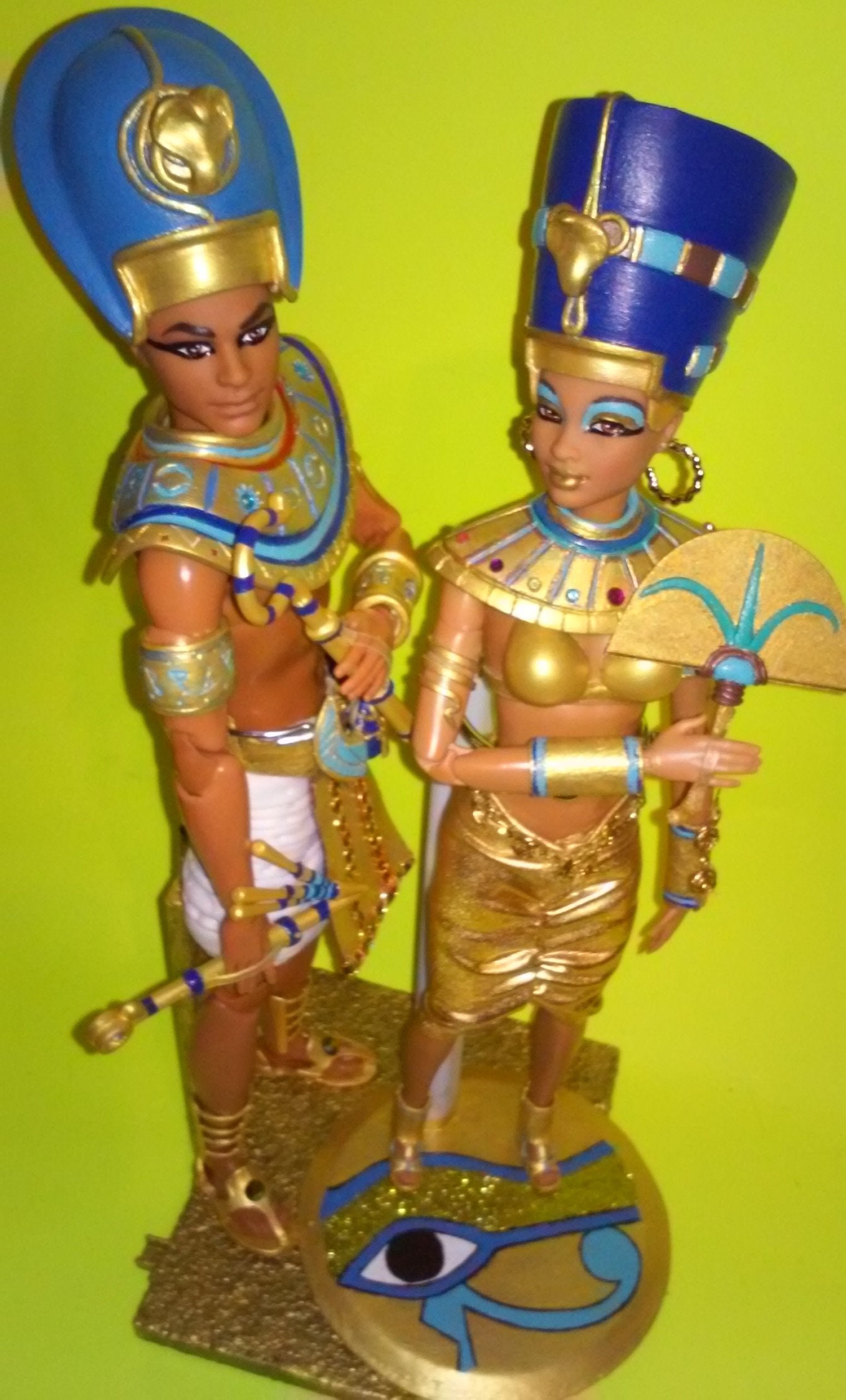 Egyptian King and Queen Barbie & Ken Dolls Custom Ooak - Etsy