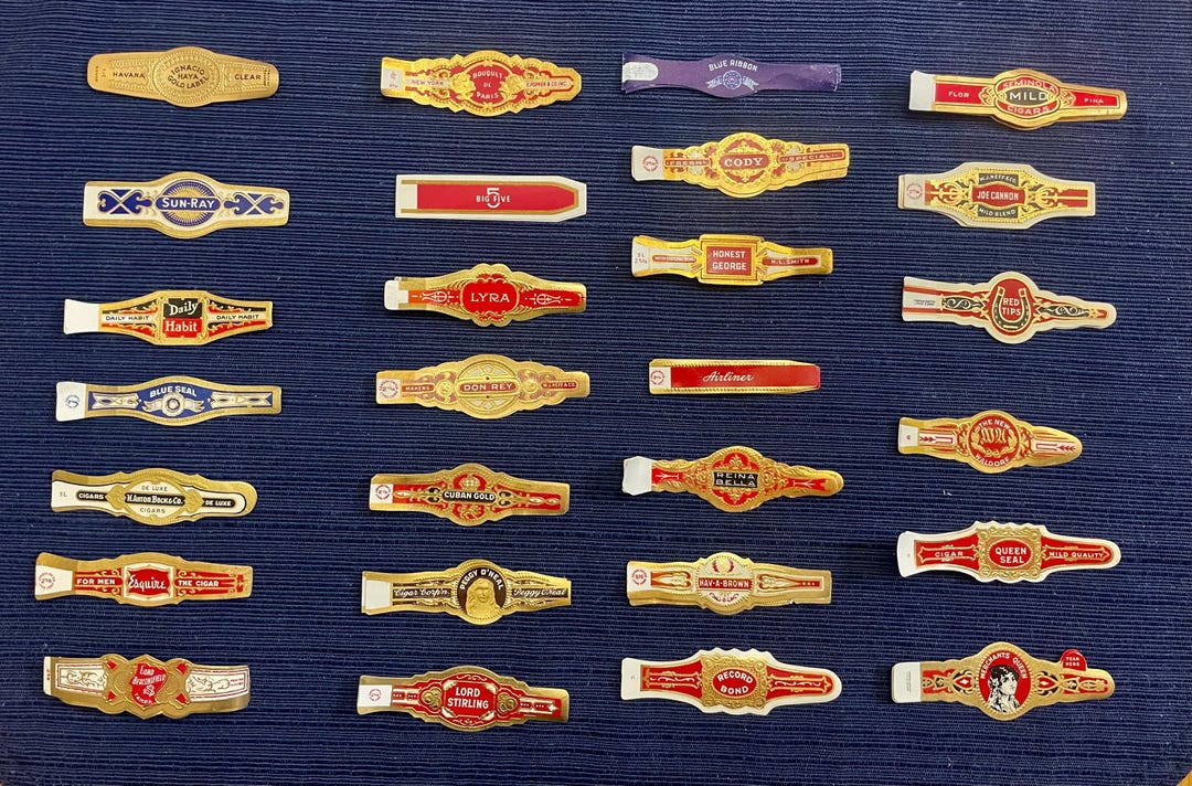 50+ NOS Assorted Antique Cigar Bands Form 1930’s to 1970’s - Etsy