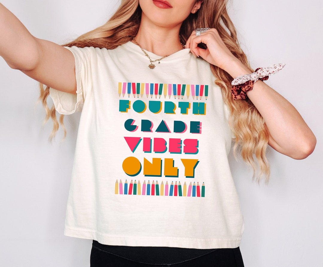 Retro Fourth Grade Shirt, Teacher Gift, Fourth Grade Level Shirt ...