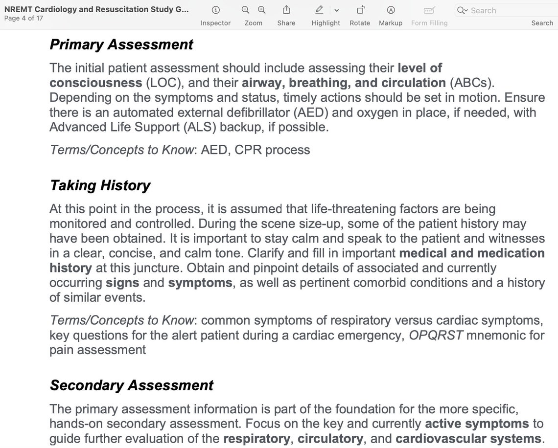 National Registry of Emt Complete 96-page Study Guide Bundle, Perfect ...