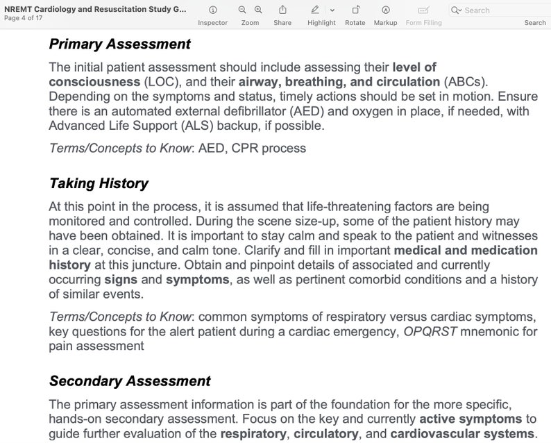 National Registry of Emt Complete 96-page Study Guide Bundle, Perfect ...