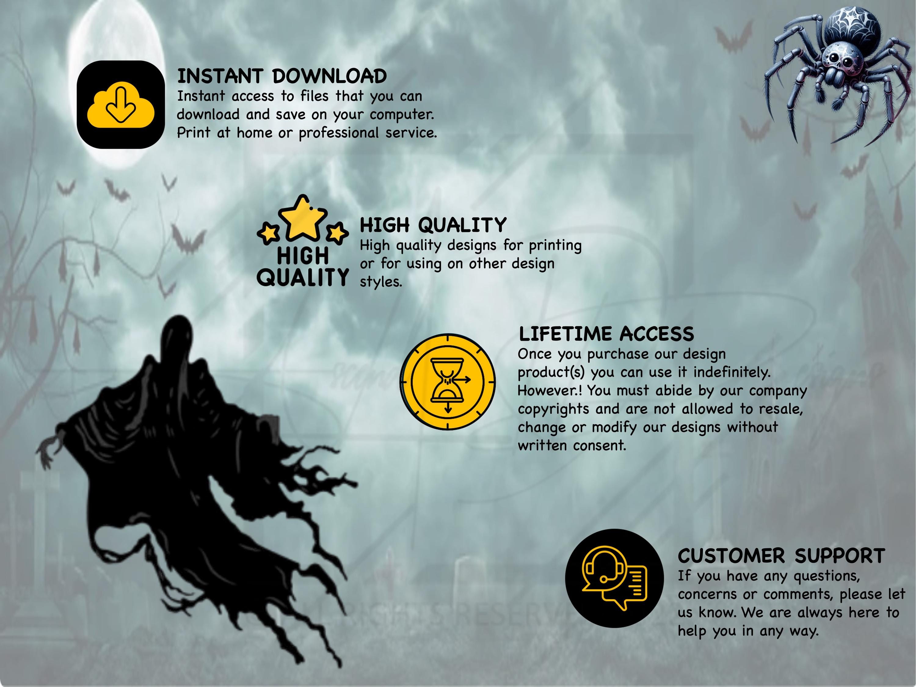 Halloween Powerpoint Template With Spooky and Ghostly Designs, Editable ...