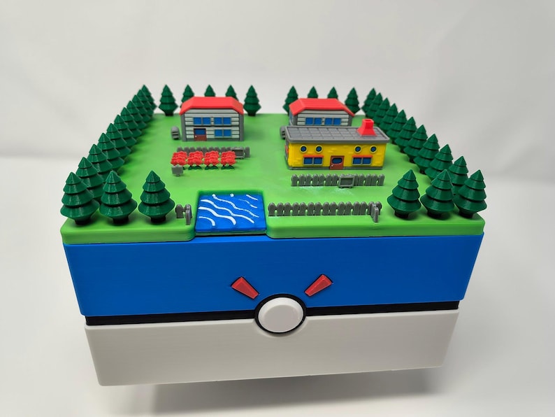 Pokemon Pallet Town Card Storage Box - Etsy