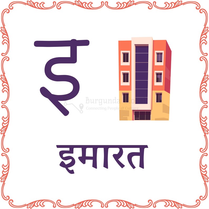 Digital Marathi Alphabet Flashcards - Etsy