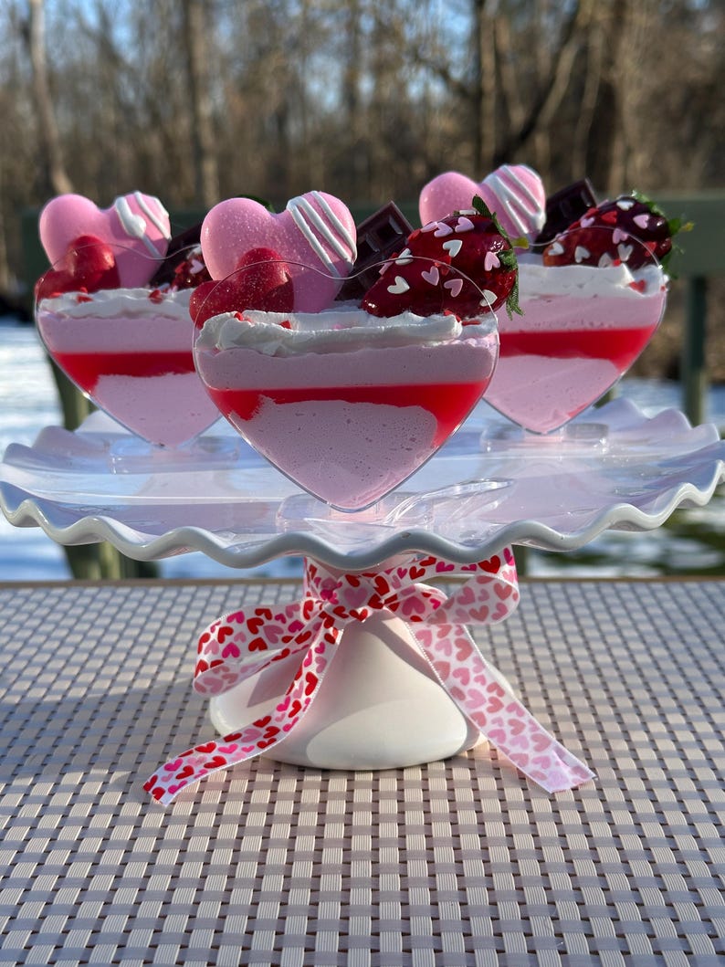 Valentine Fake Parfait -perfect for Tiered Tray and More- - Etsy