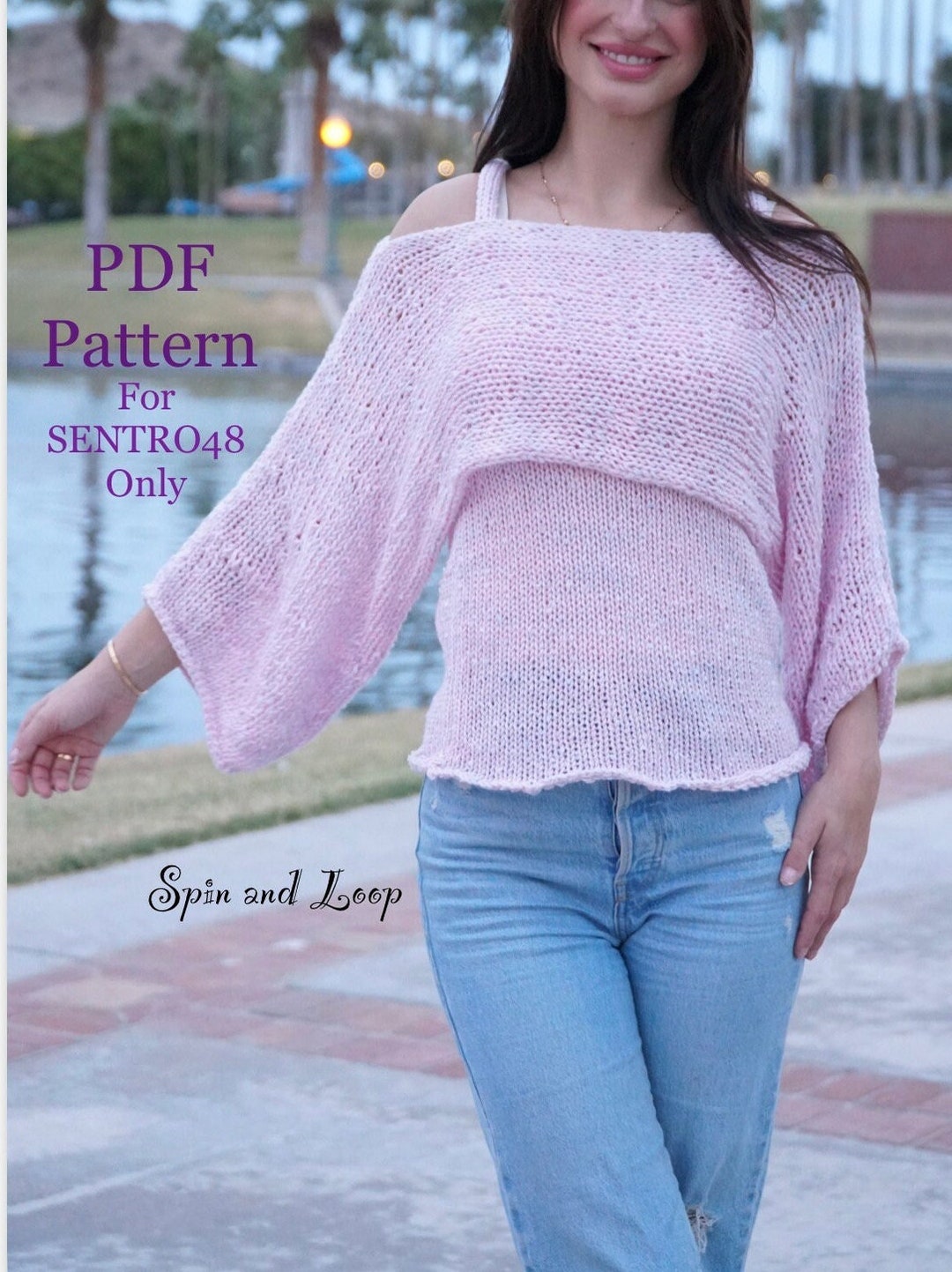 Shrug and Tank Top Pattern: SENTRO 48 Knitting Machine (PDF Pattern) - Etsy