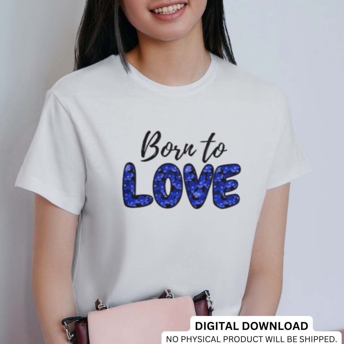 Blue Violets Digital Alphabet Set, Printable PNG Alpha Pack Design ...