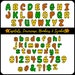 Stars & Streamers Digital Alphabet Set, Printable PNG Alpha Pack Design ...