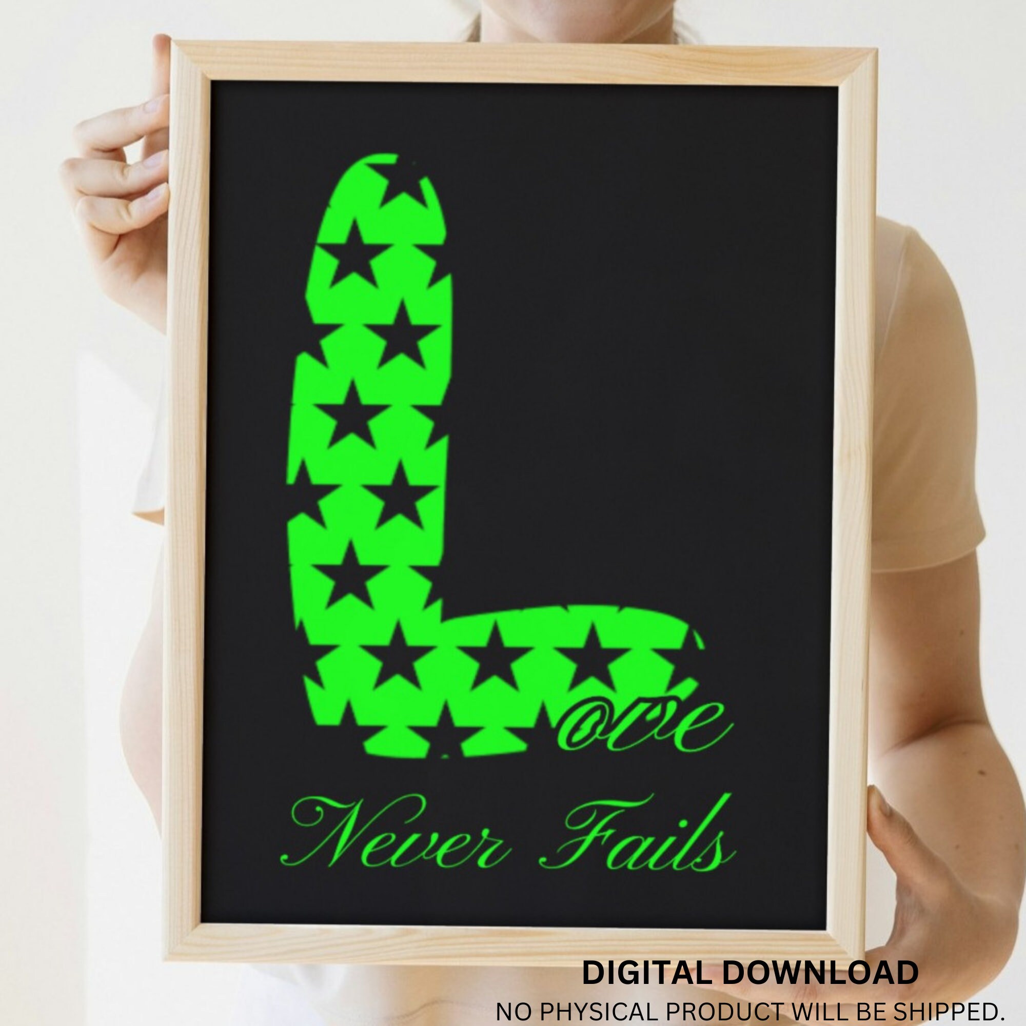 Stars & Streamers Digital Alphabet Set, Printable PNG Alpha Pack Design ...