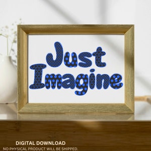 Blue Polka Dot Digital Alphabet Set, Printable PNG Alpha Pack Design ...