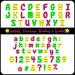 Stars & Streamers Digital Alphabet Set, Printable PNG Alpha Pack Design ...