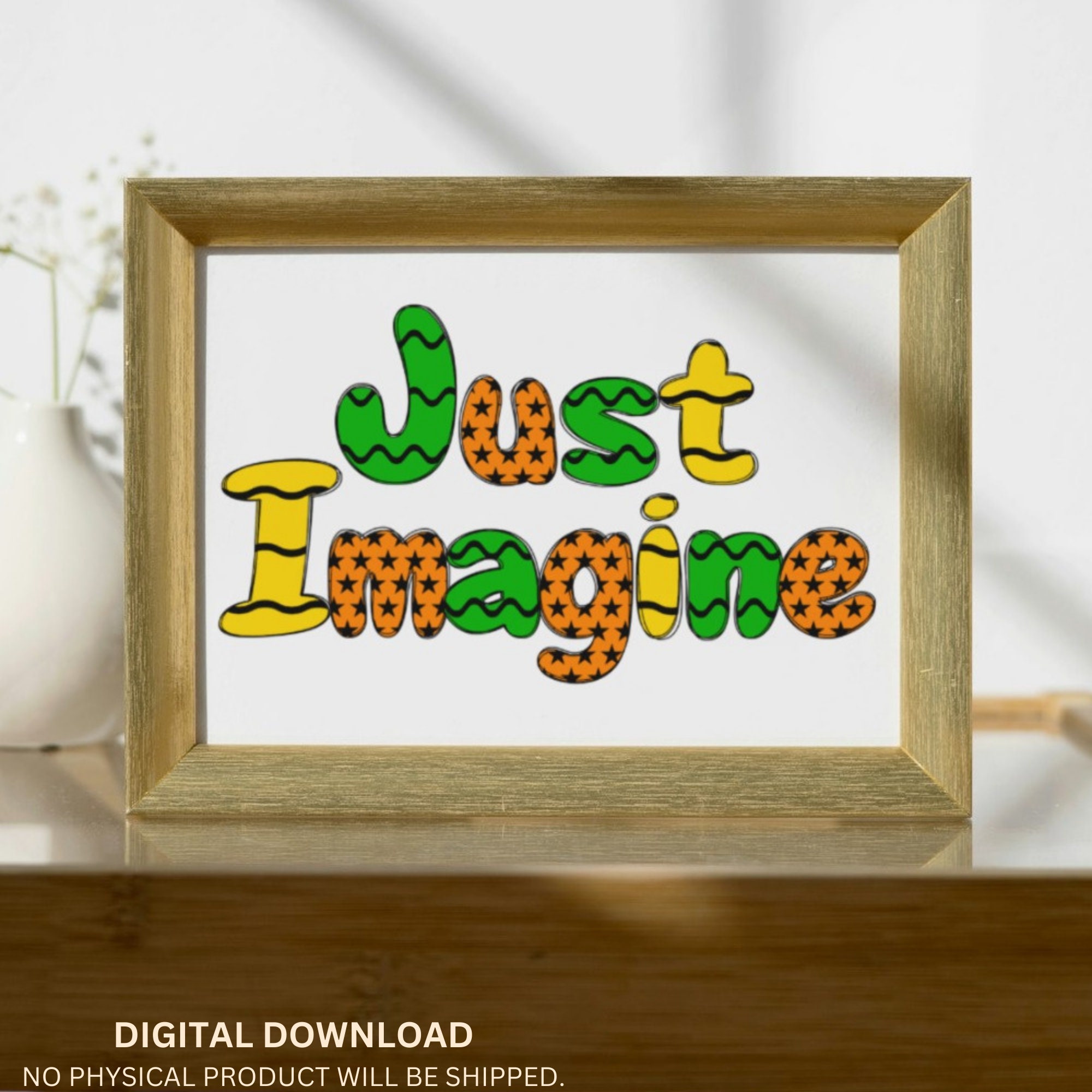 Stars & Streamers Digital Alphabet Set, Printable PNG Alpha Pack Design ...