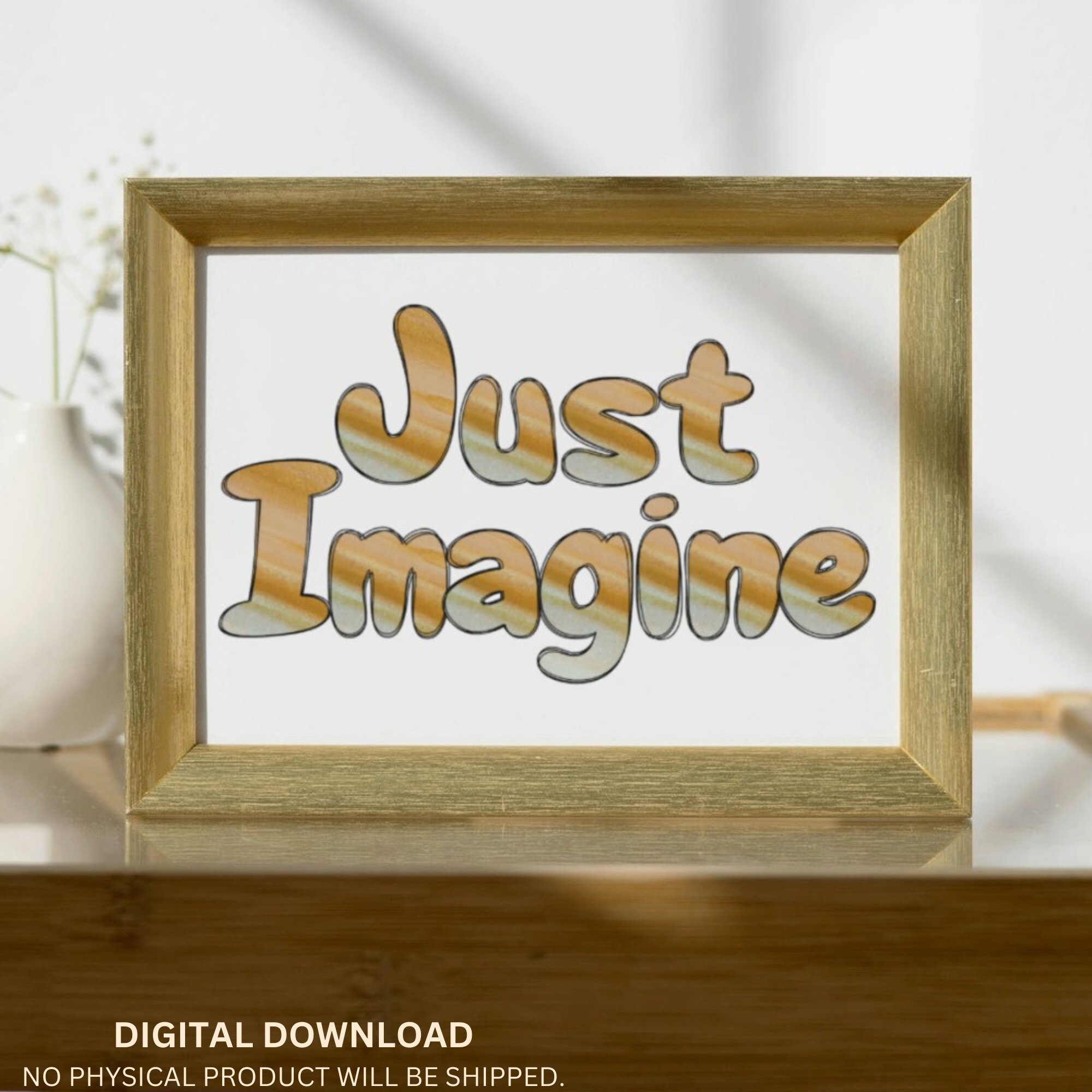 Gold Stripe Digital Alphabet Set, Printable PNG Alpha Pack Design ...