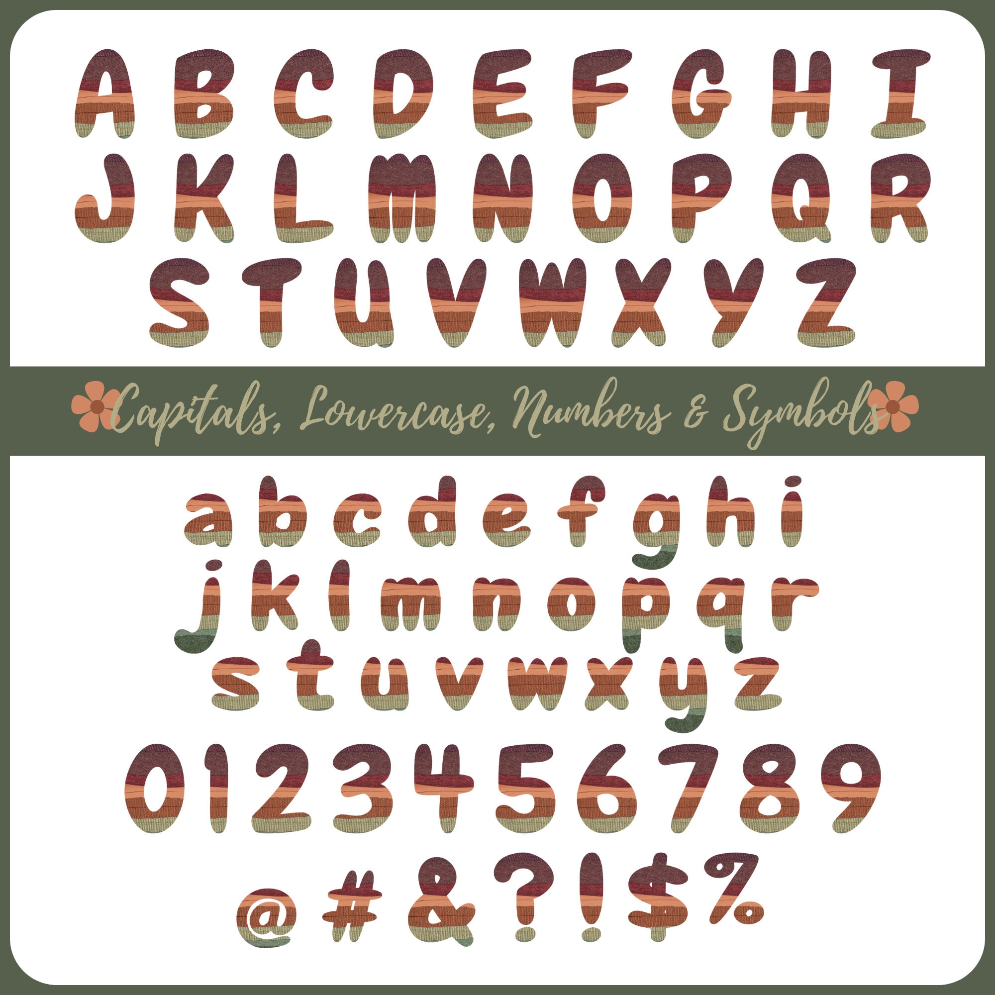Digital Alphabet Set, Printable PNG Alpha Pack Design, Doodle Clipart ...