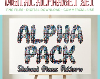 Purple Polka Dots Digital Alphabet Set, Printable PNG Alpha Pack Design ...