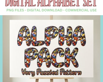 Lupine Flower Digital Alphabet Set, Printable PNG Alpha Pack Design ...